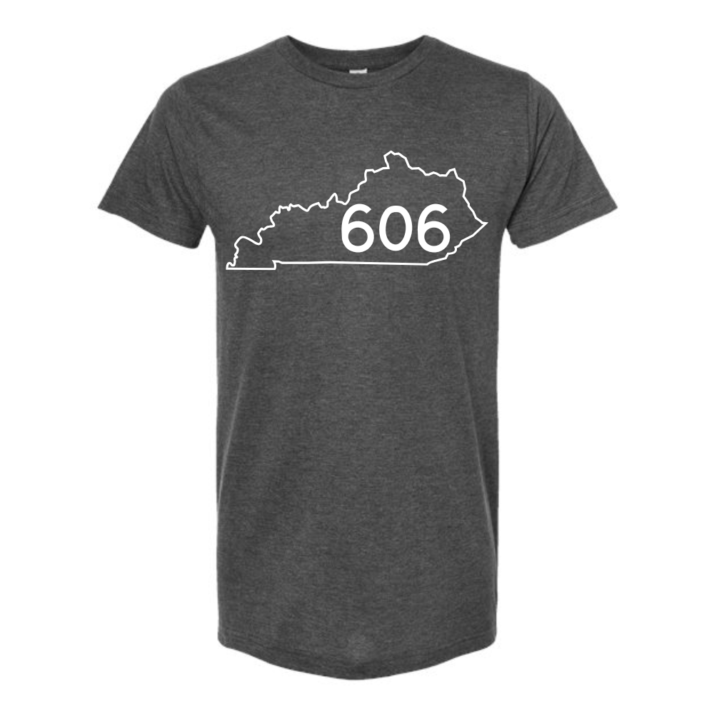 606 Area Code in State T-Shirt – Kentucky Branded