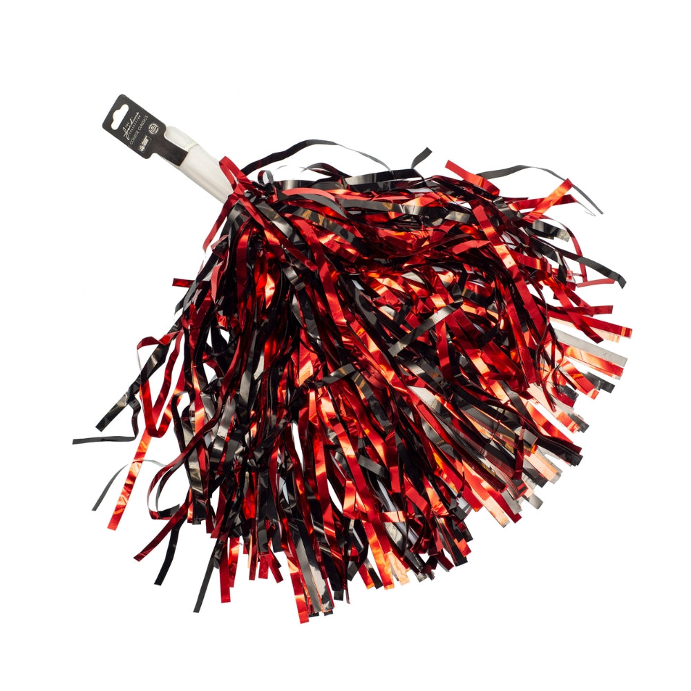 Red and Black Shimmer Pom Poms – Kentucky Branded