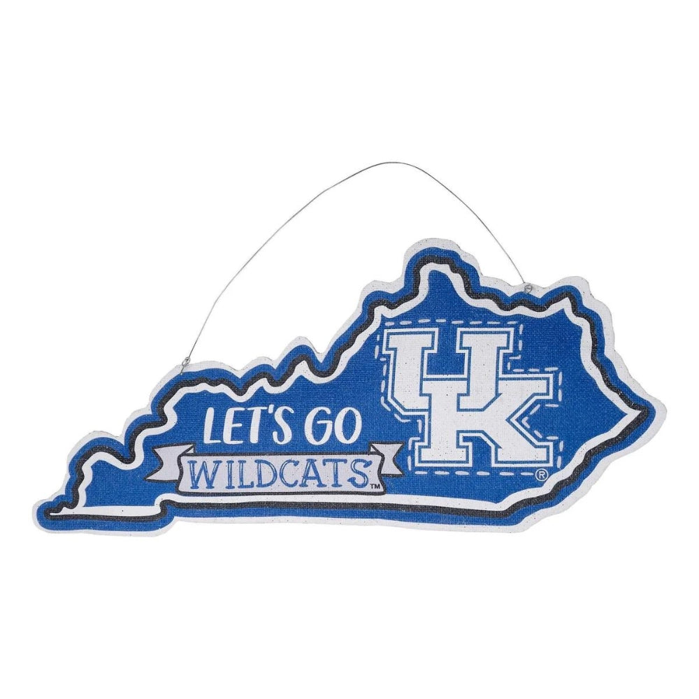 Let's Go Wildcats Hanging State Sign – Kentucky Branded