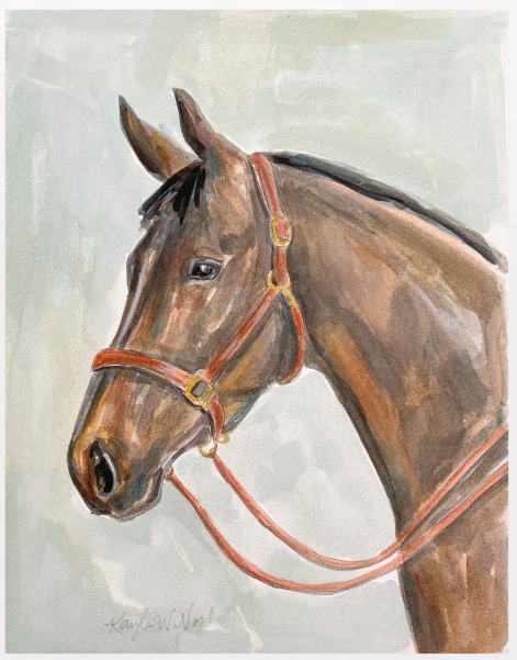 horse head printable image